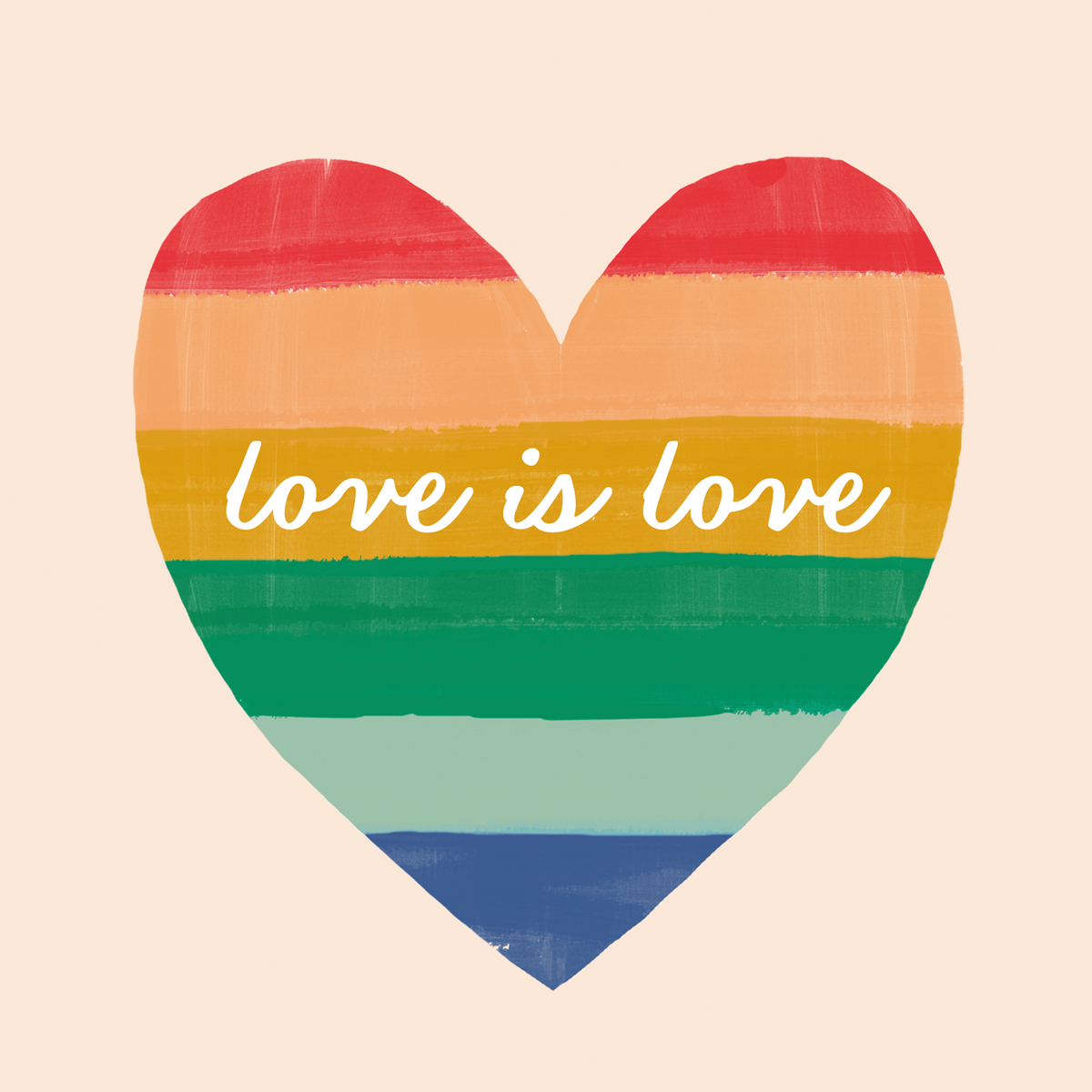 Personalised LGBTQ+ Pride Flag Valentine's Day Card | Hallmark UK