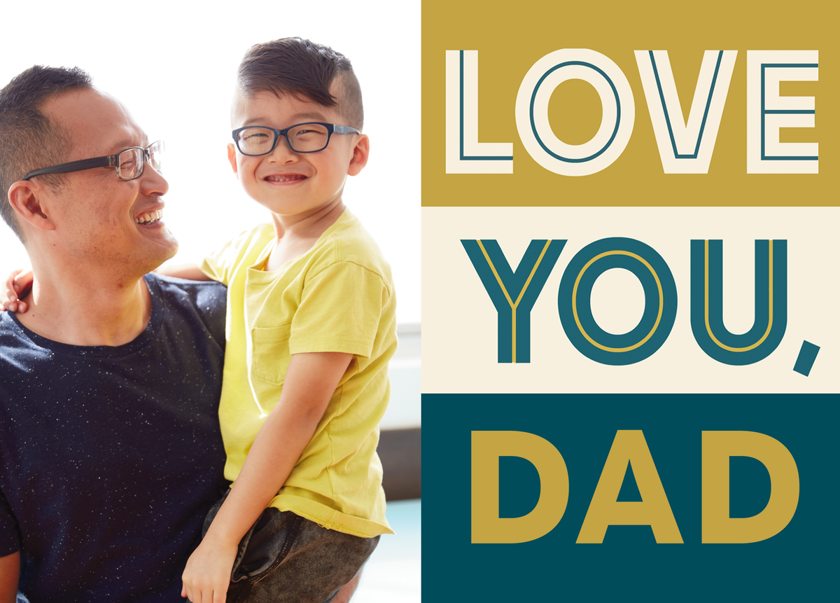 Personalised Photo Upload 'Love You, Dad' Father's Day Card | Hallmark UK