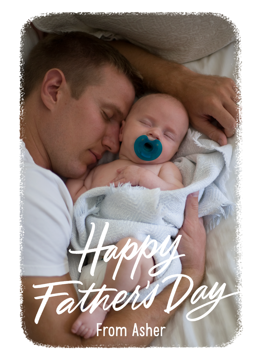 Personalised Photo Upload Portrait Border Father's Day Card | Hallmark UK