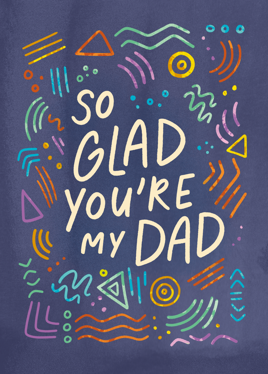 Personalised Funky Pattern Father's Day Card for Dad | Hallmark UK