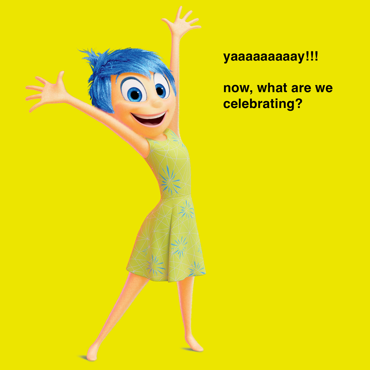 Personalised Inside Out Yellow Joy Birthday Card | Hallmark UK