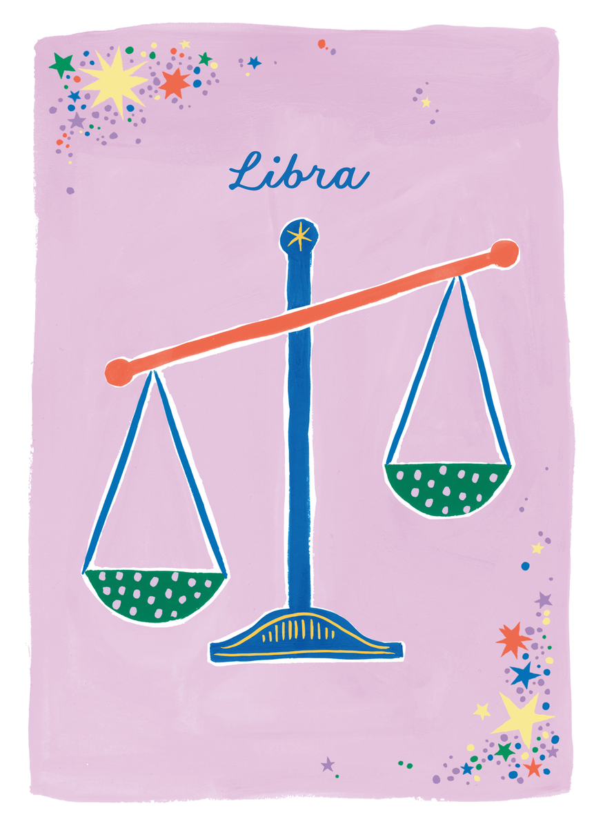 Personalised Editable Libra Balance Scales Birthday Card | Hallmark UK