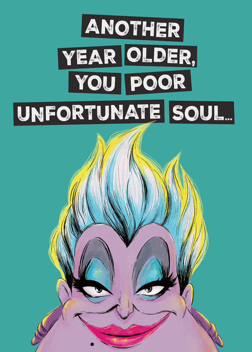 Personalised Disney Villain Ursula Birthday Card | Hallmark UK
