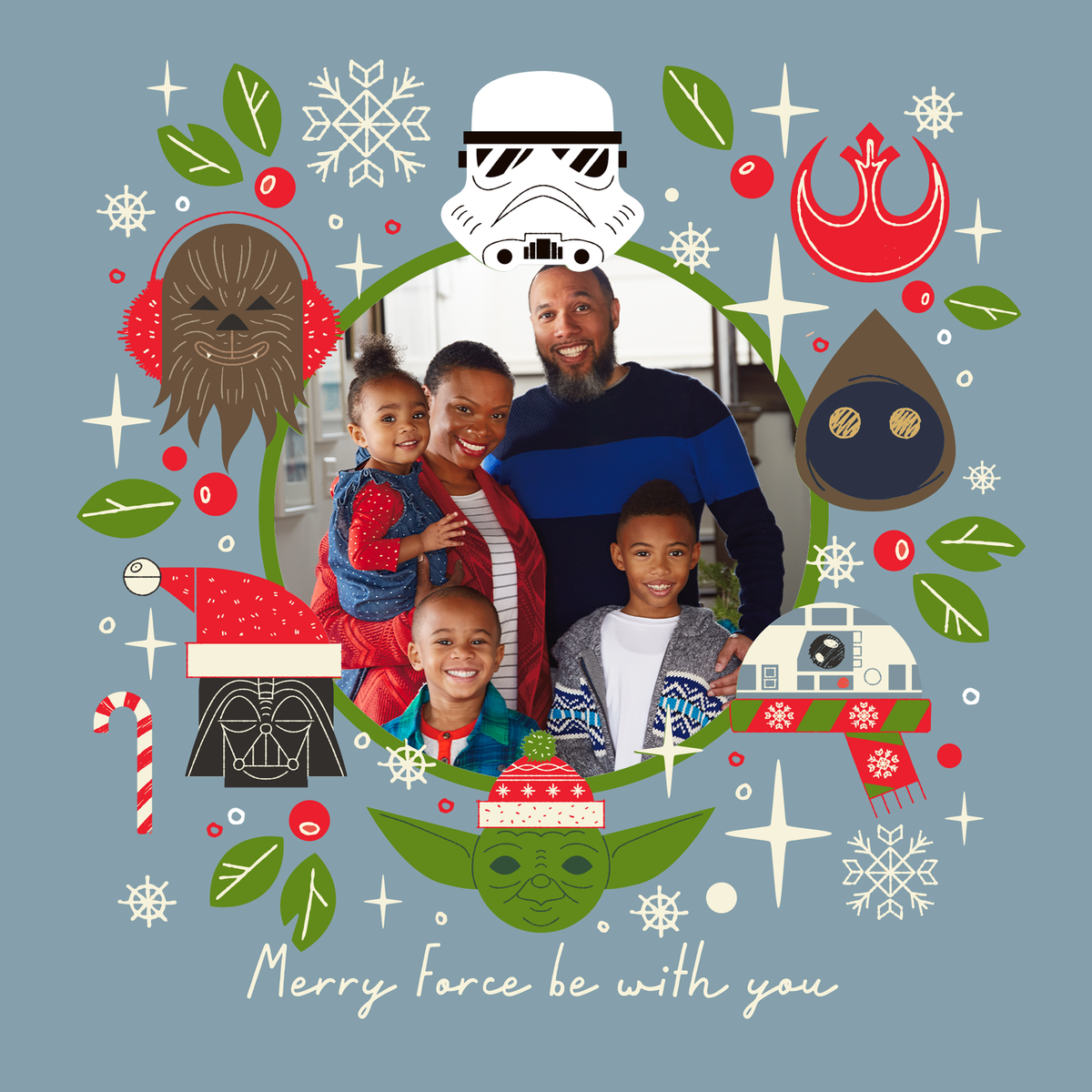 Personalised Photo Star Wars™ Icons Christmas Card | Hallmark UK