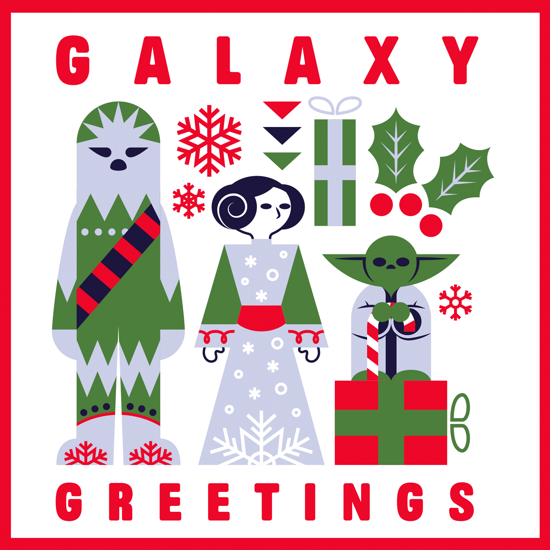 Personalised Star Wars™ Festive Icons Christmas Card | Hallmark