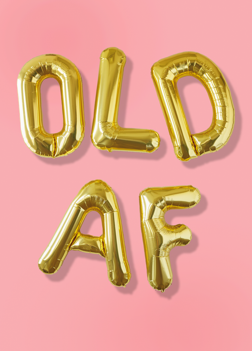 Personalised Funny 'Old AF' Birthday Card | Hallmark