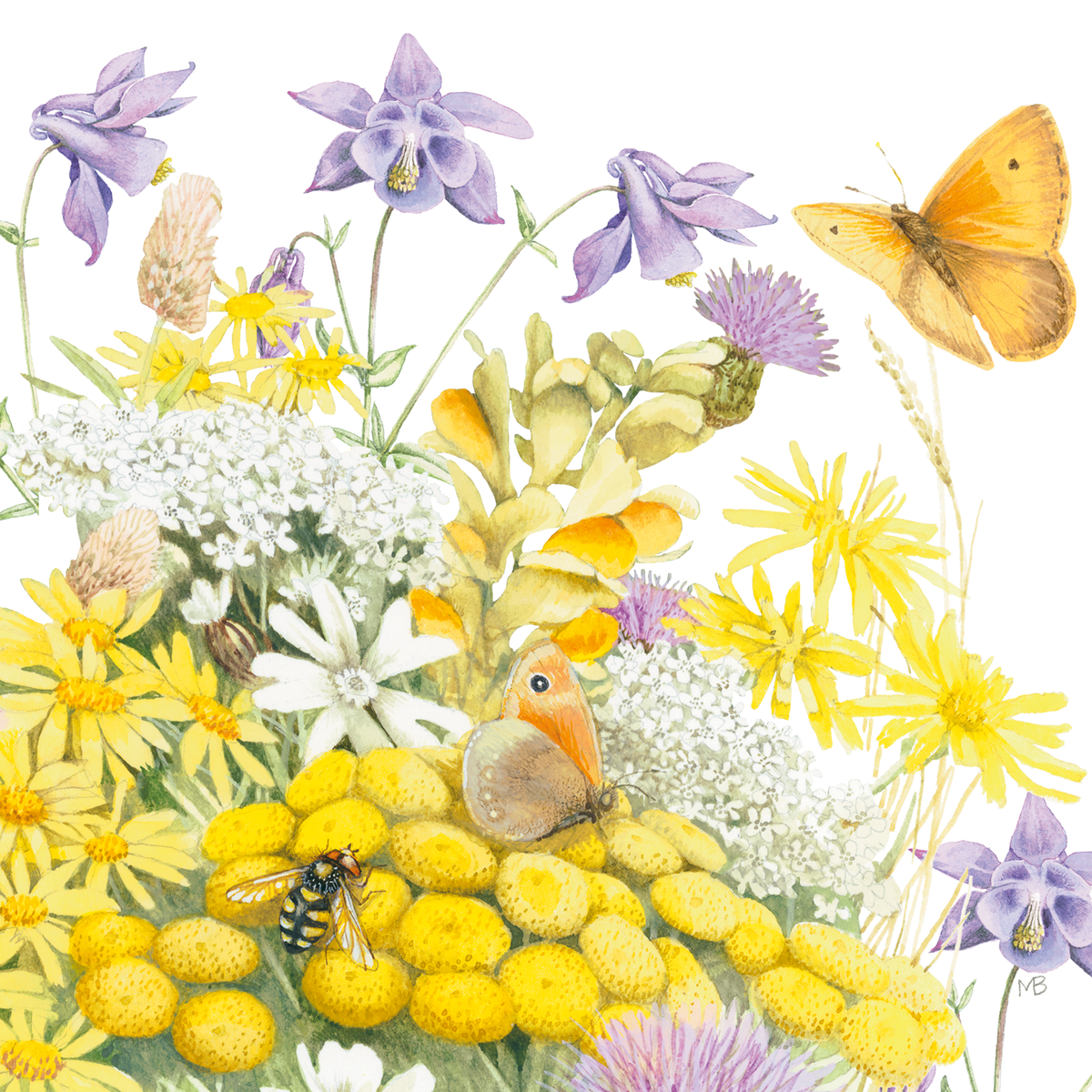 Personalised Garden Plants & Butterflies Easter Card | Hallmark