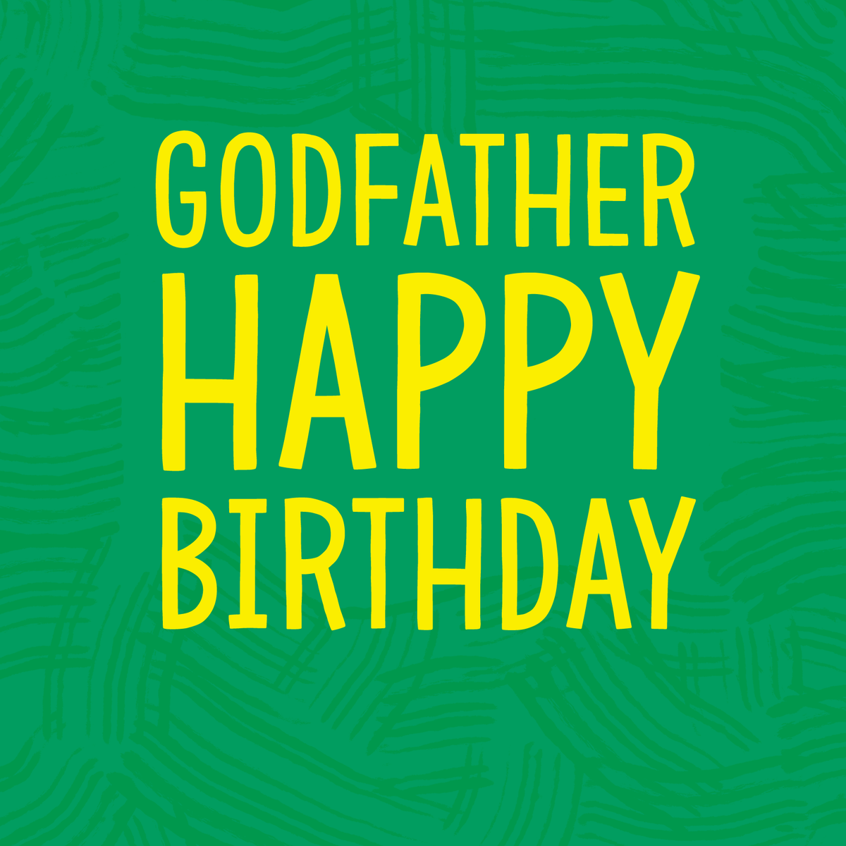 Personalised & Editable Green Birthday Card for Godfather | Hallmark