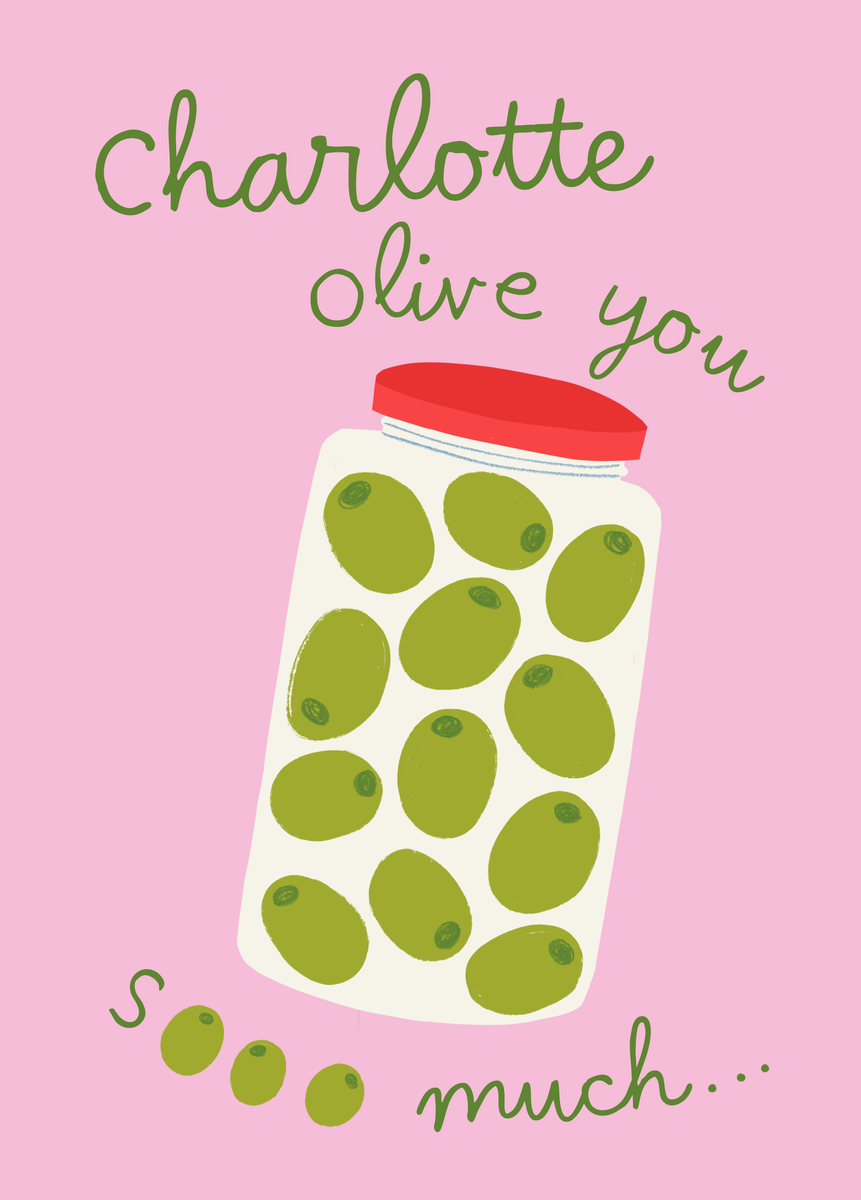 Personalised Editable 'Olive You So Much' Anniversary Card | Hallmark