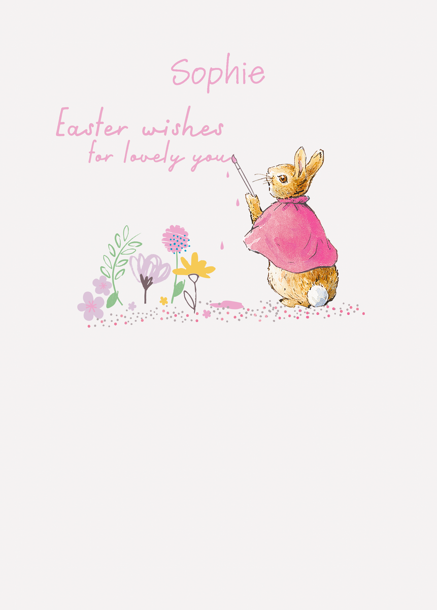 Personalised Peter Rabbit™ Flopsy Bunny Easter Card | Hallmark