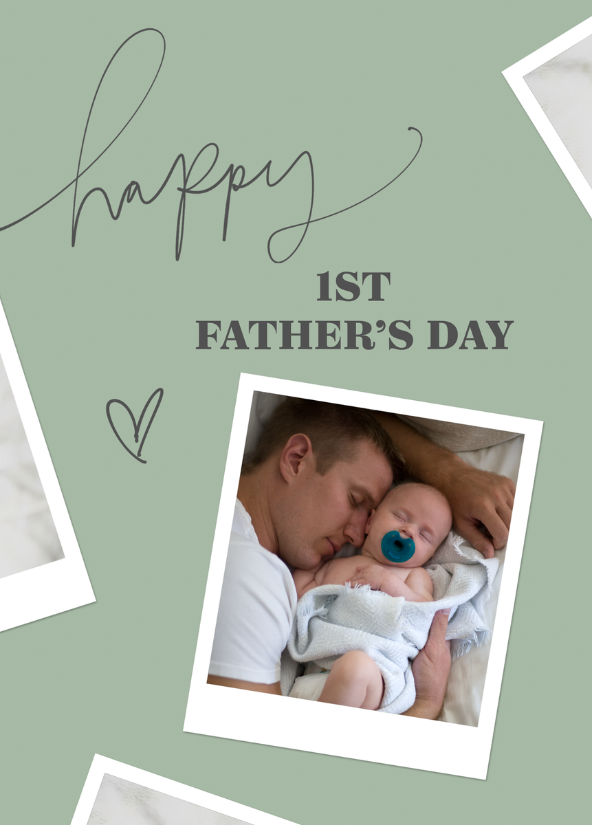 Personalised Photo Upload Green 1st Father's Day Card | Hallmark