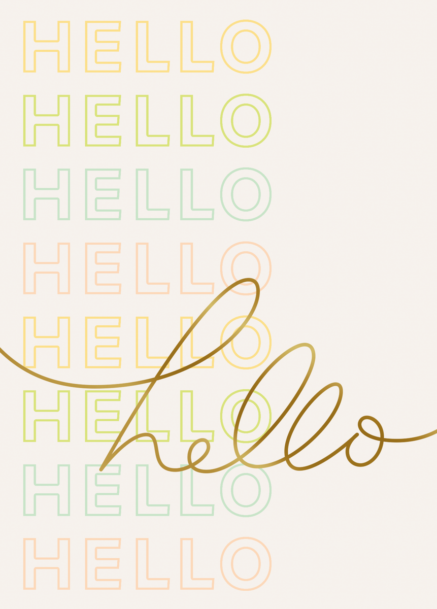 Personalised 'Hello' Just to Say Card | Hallmark