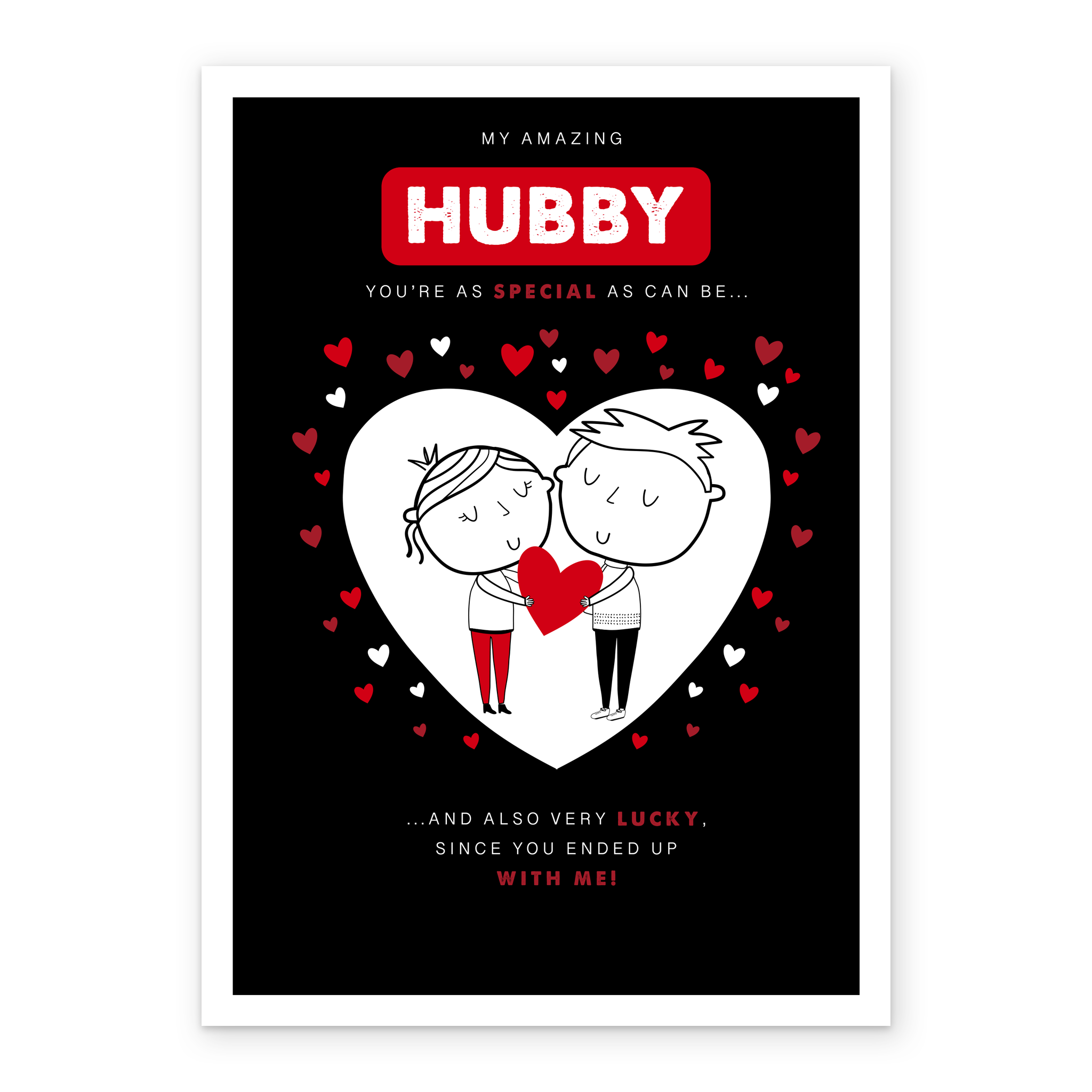 Personalised Cute Cartoon Style Husband Valentine Card | Hallmark