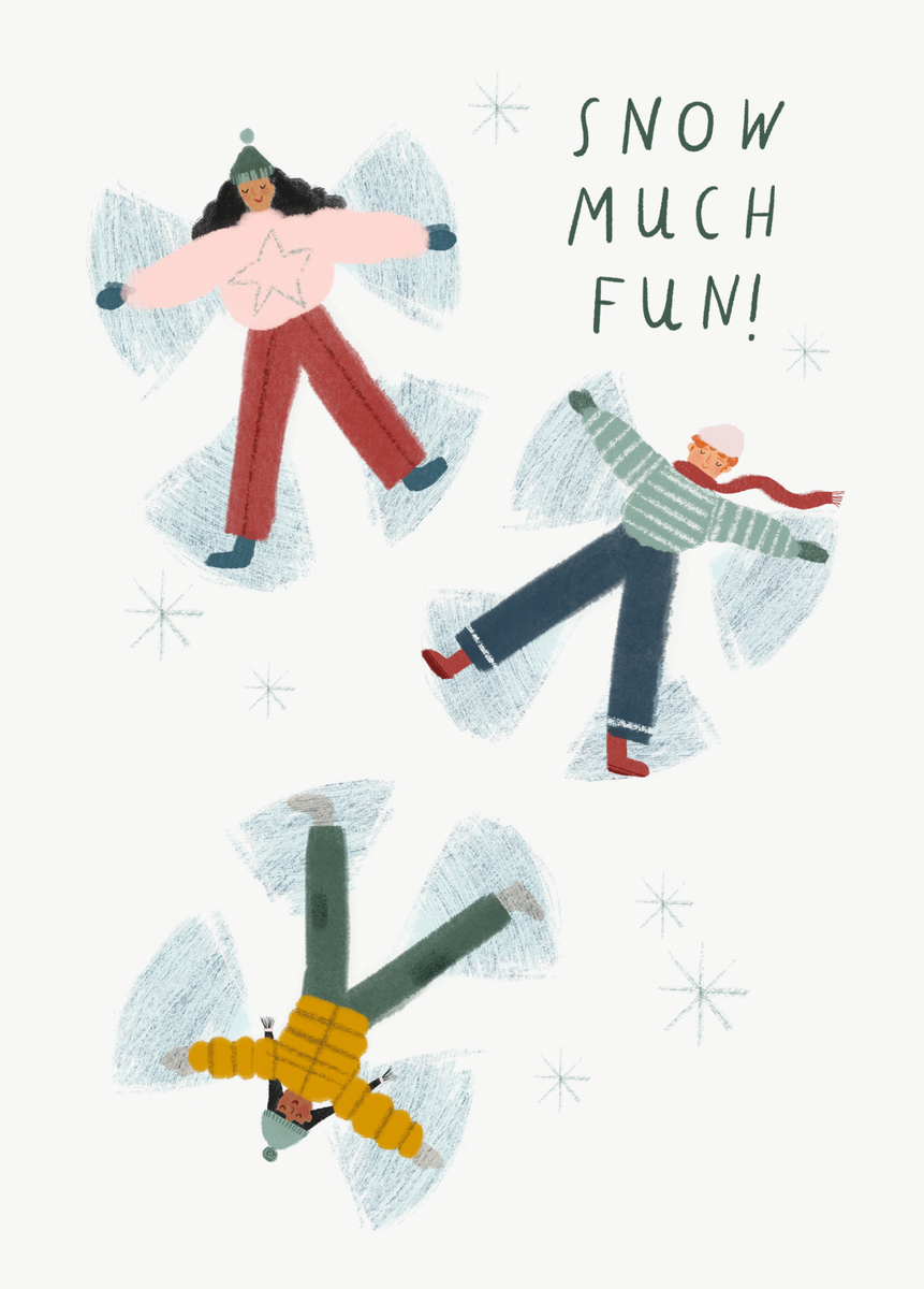 Personalised Snow Angel Christmas Card – Hallmark