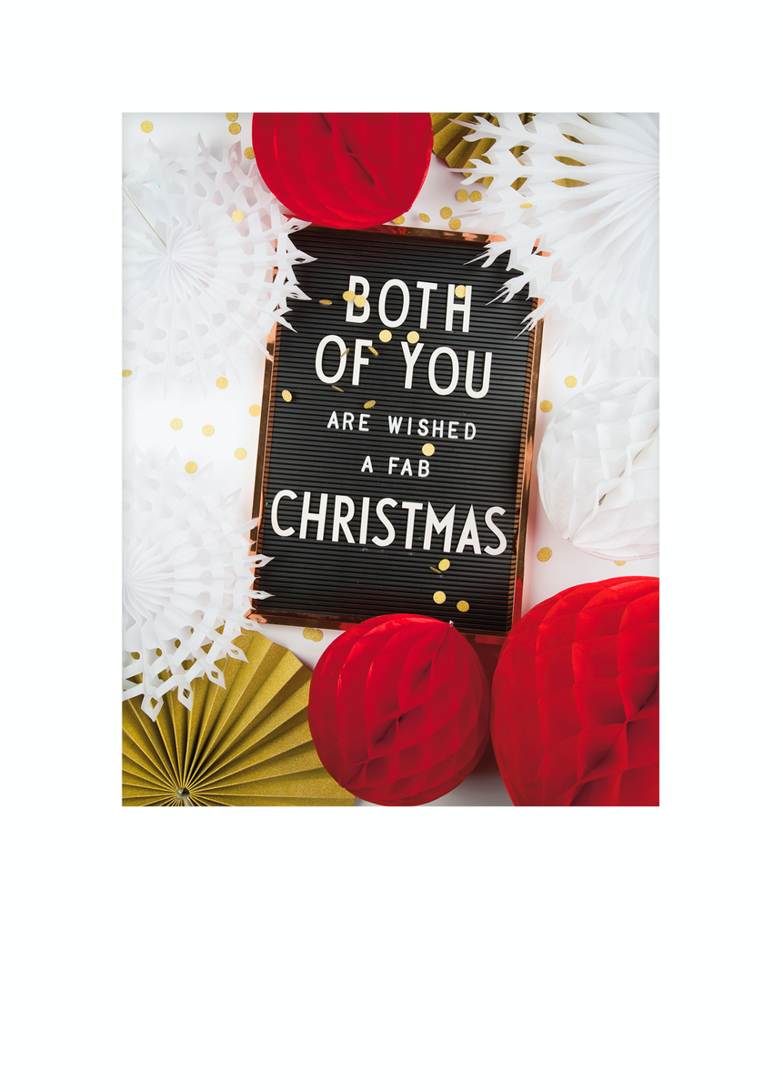 Personalised To Both Paper Decorations Christmas Card – Hallmark