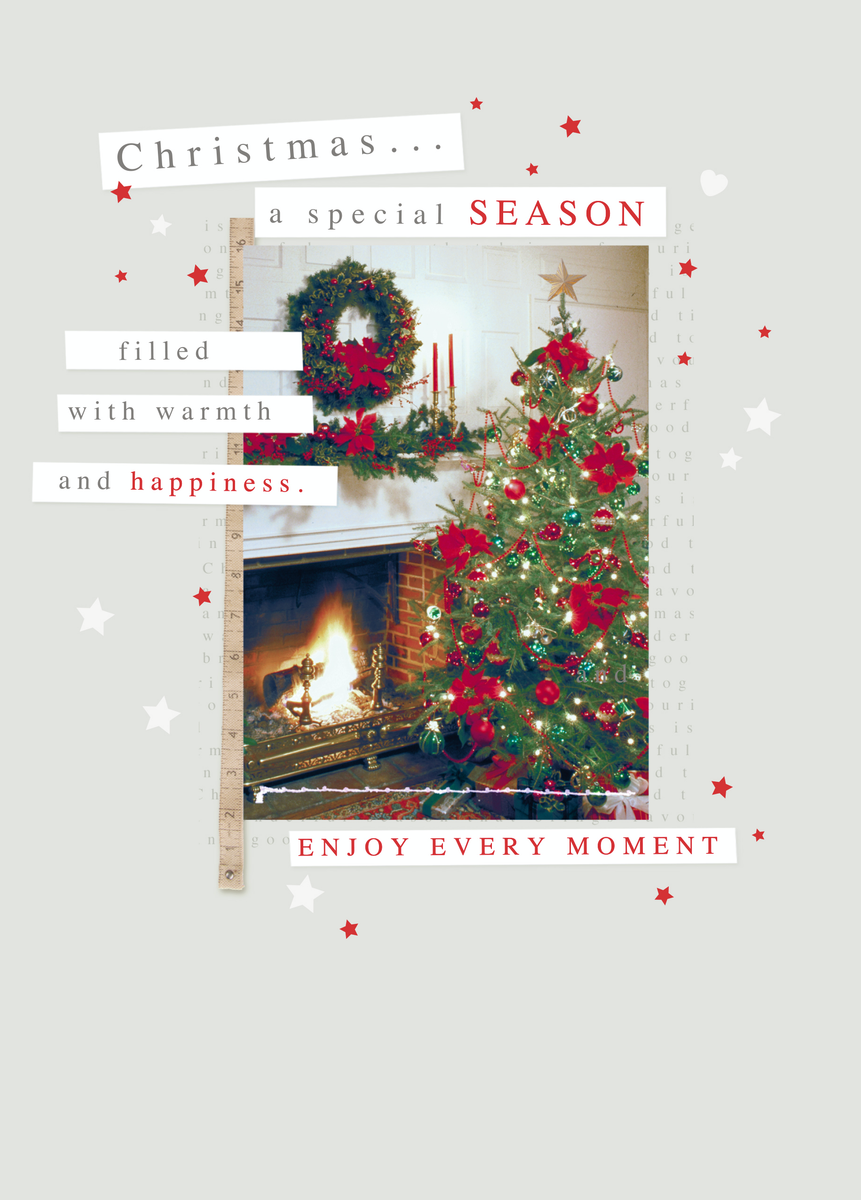 Seasonal Tree Scene Christmas Card | Personalised Cards | Hallmark UK