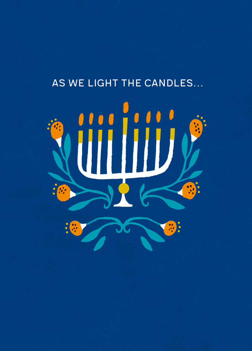 Personalised Hanukkah Menorah Card | Hallmark UK