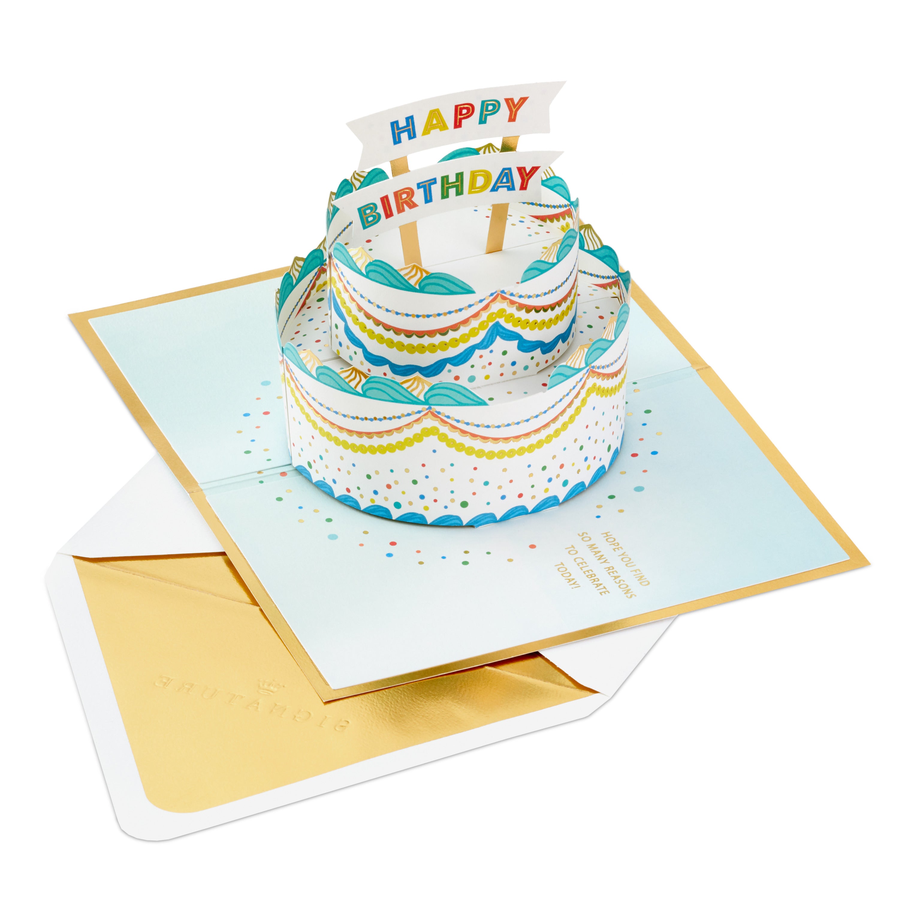 Paper Wonder 3D Pop-Up Cake Birthday Card | Hallmark