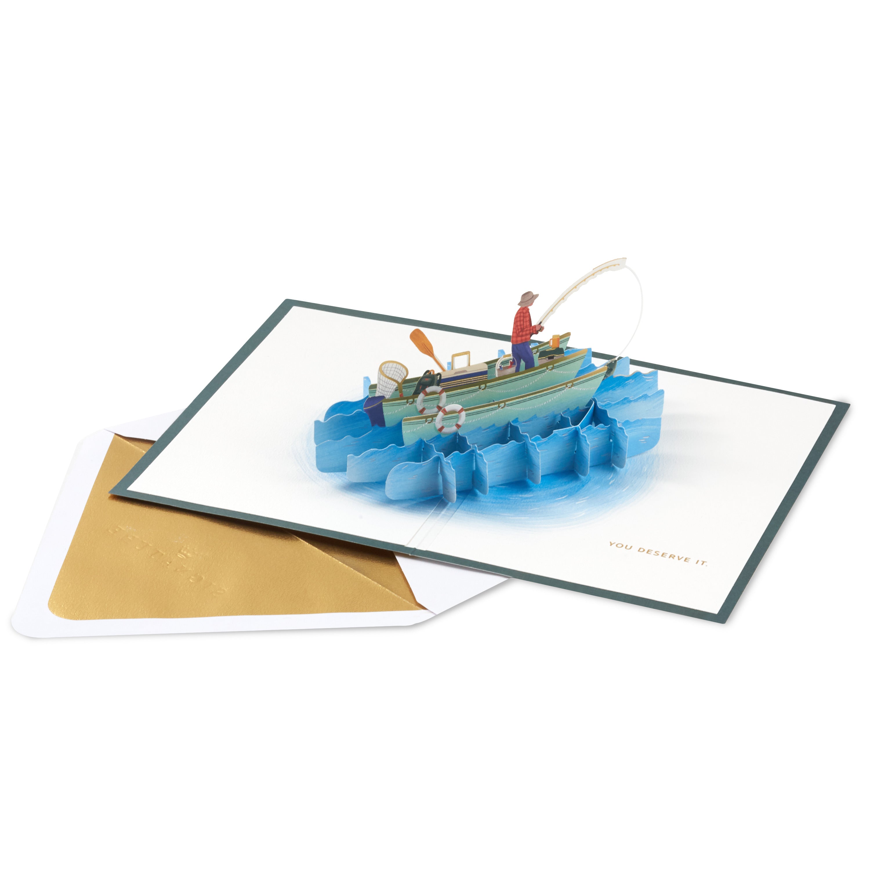 Signature Paper Wonder Any Occasion 3D Pop-Up Fishing Card | Hallmark