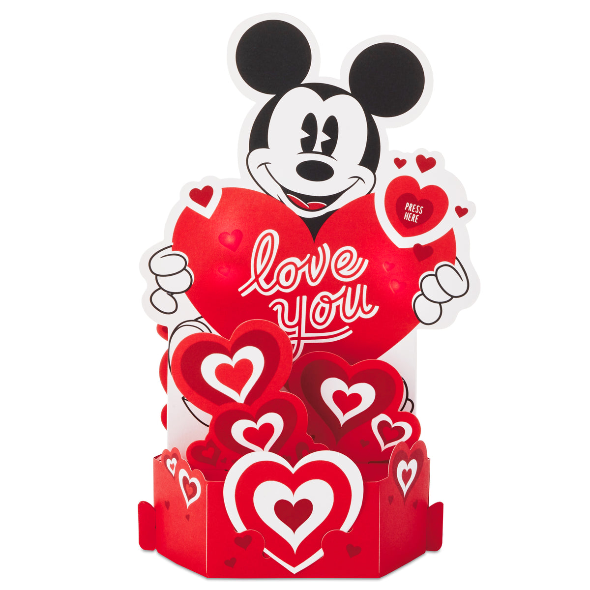 Musical Pop Up Disney Mickey Mouse Valentine's Day Card | Hallmark UK