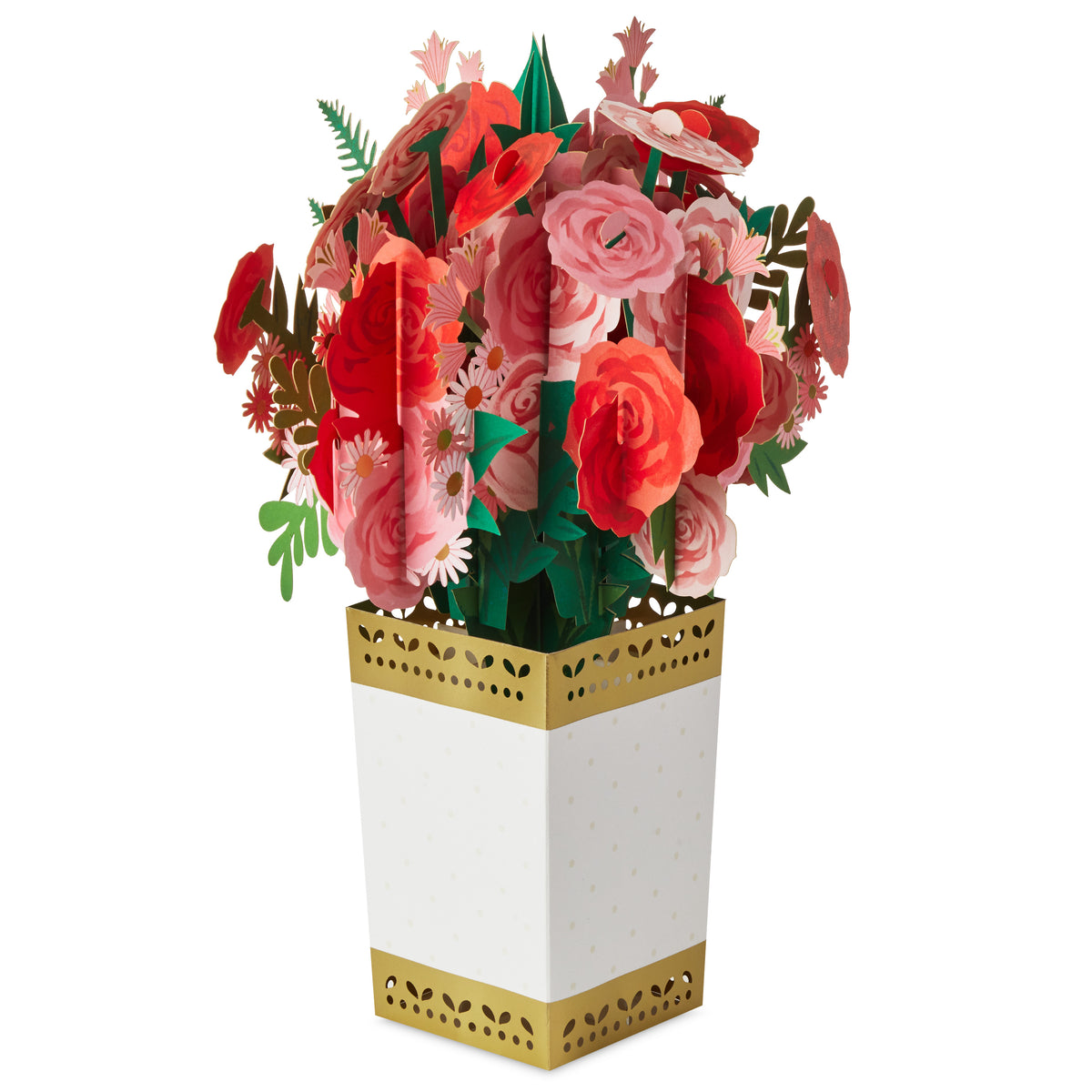 3D & Pop Up Red Roses Bouquet Valentine's Day Card | Hallmark UK