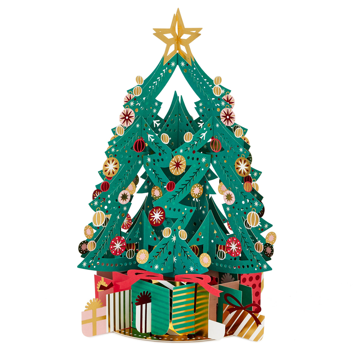 3D & Pop Up Christmas Tree & Gifts Christmas Card | Hallmark UK