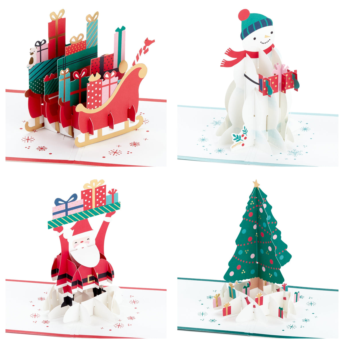 4 Pack 3D & Pop-Up Christmas Cards | Hallmark UK