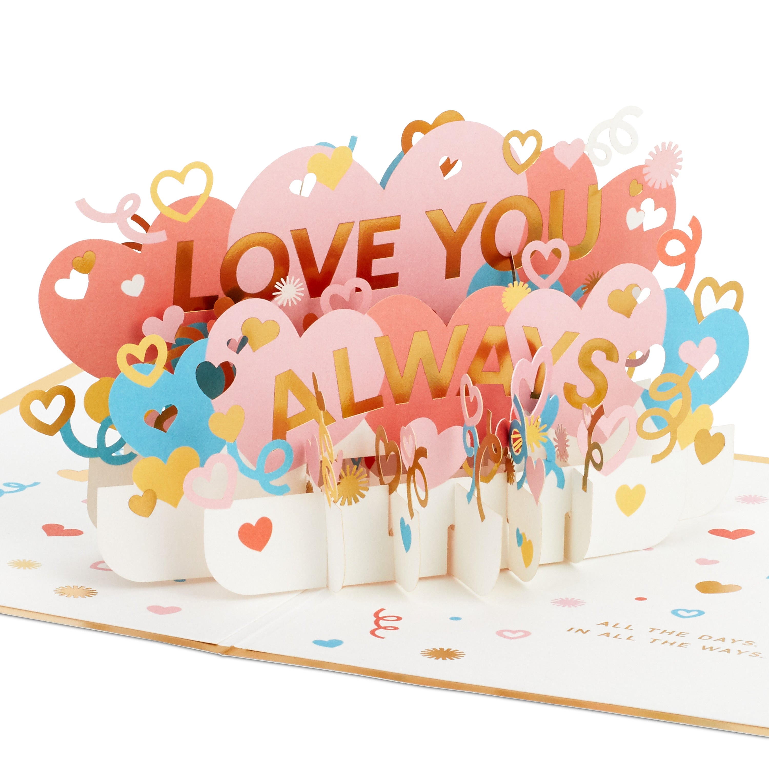 Paper Wonder 3D Pop-Up Love You Celebration Card | Hallmark