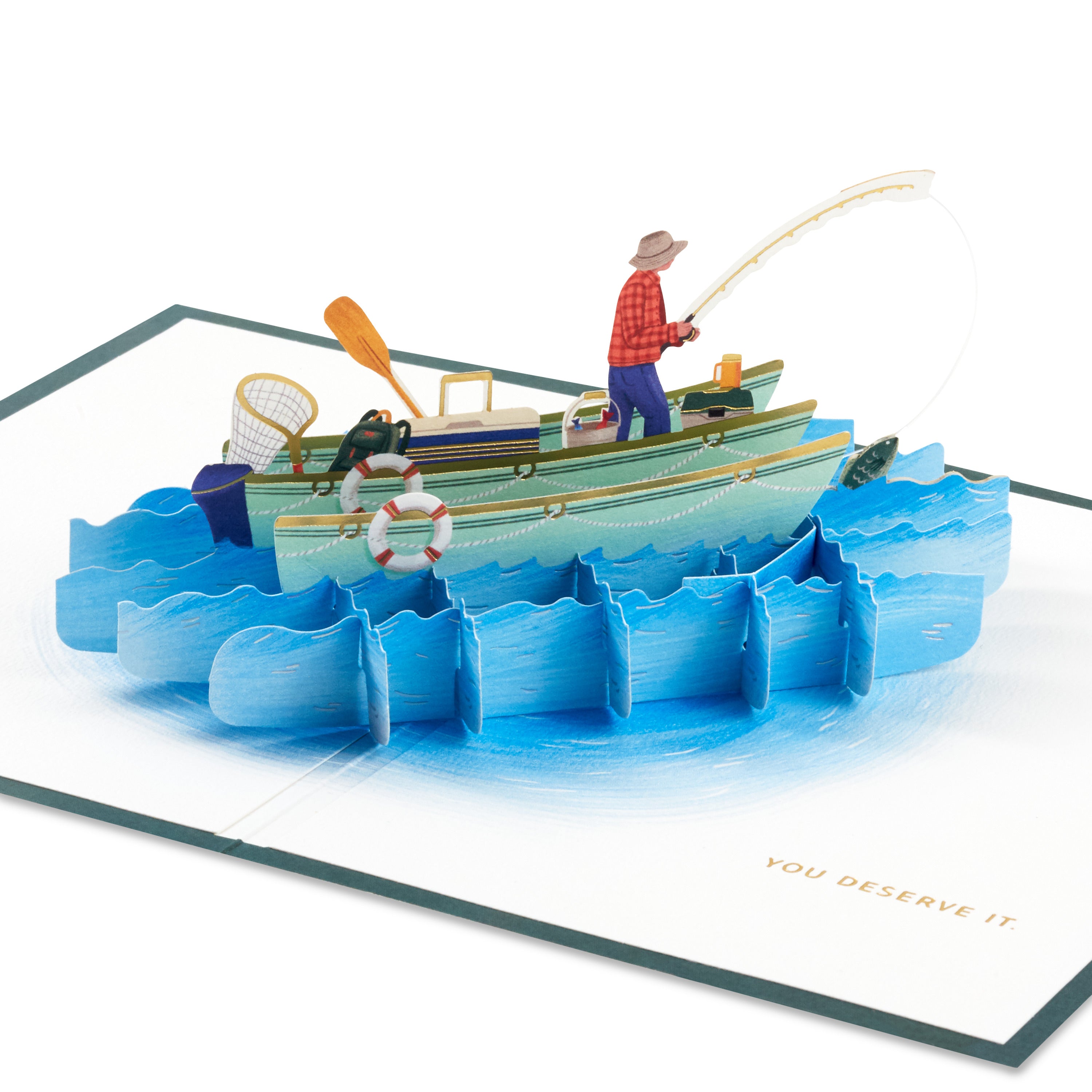 Signature Paper Wonder Any Occasion 3D Pop-Up Fishing Card | Hallmark