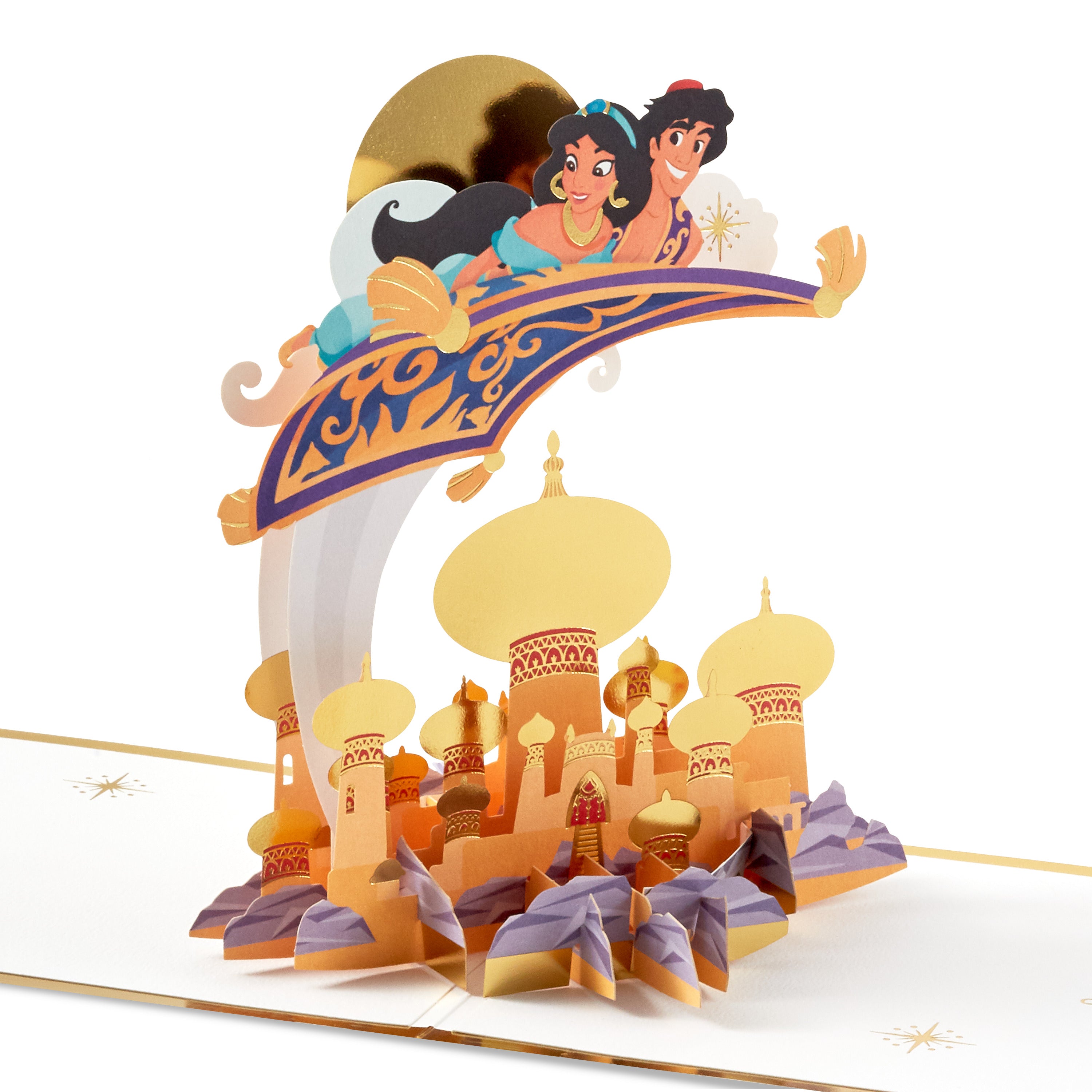 Paper Wonder 3D Pop-Up Disney Aladdin Celebration Card | Hallmark