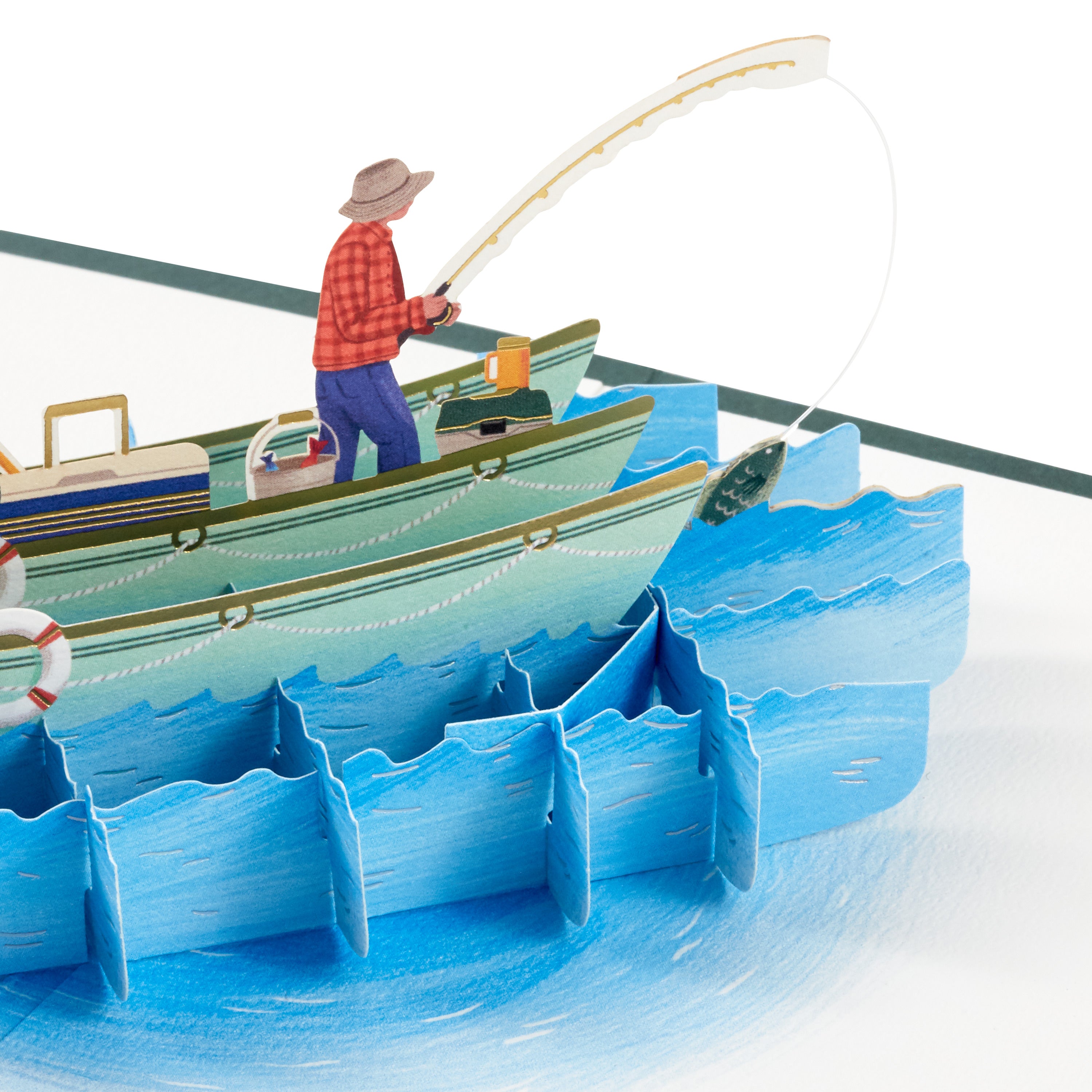 Signature Paper Wonder Any Occasion 3D Pop-Up Fishing Card | Hallmark
