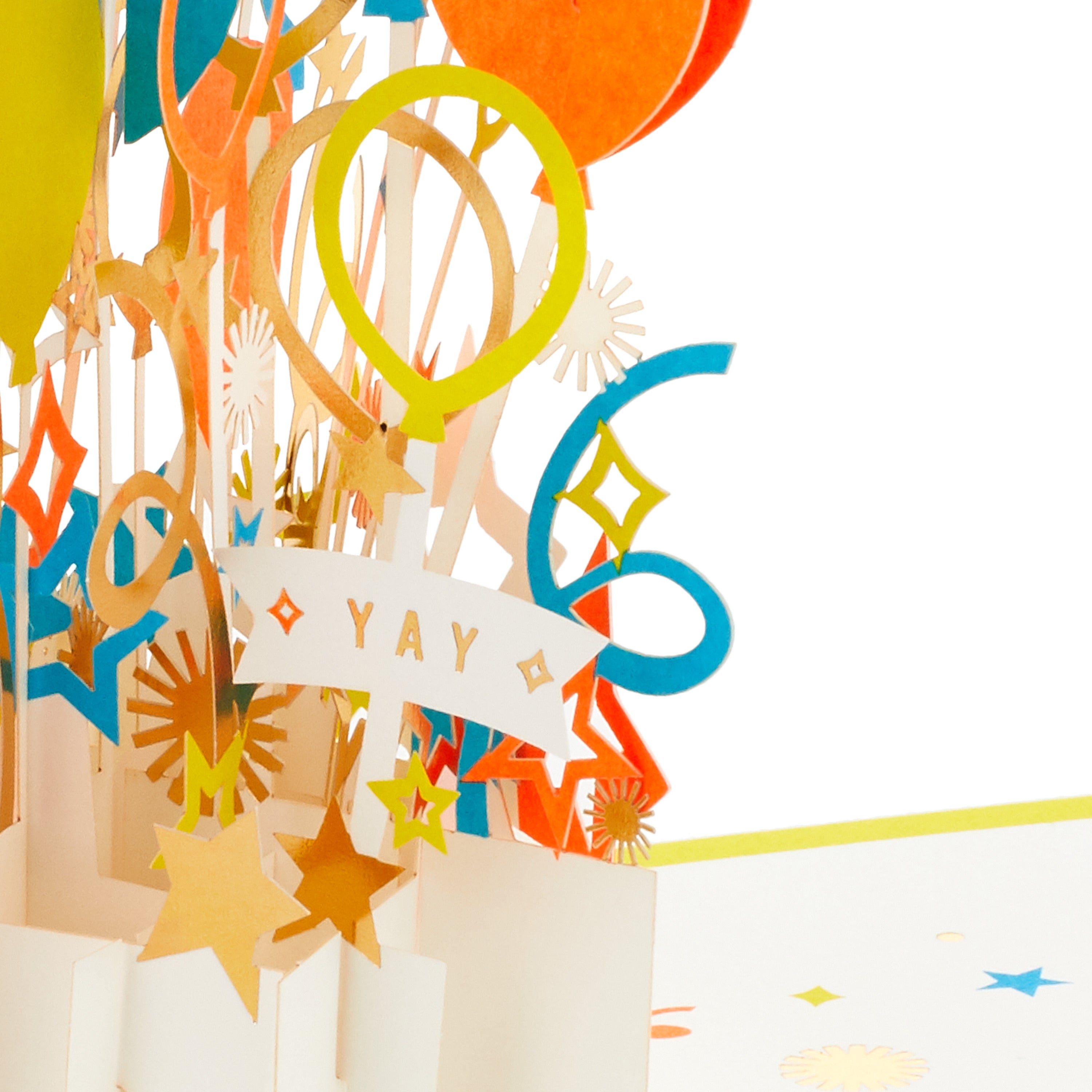 Paper Wonder 3D Pop-Up Party Balloons Celebration Card | Hallmark