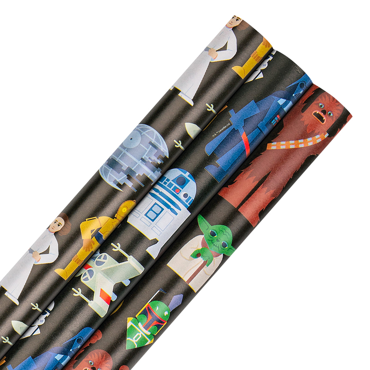 6M 3 Pack Star Wars™ Characters Wrapping Paper | Hallmark