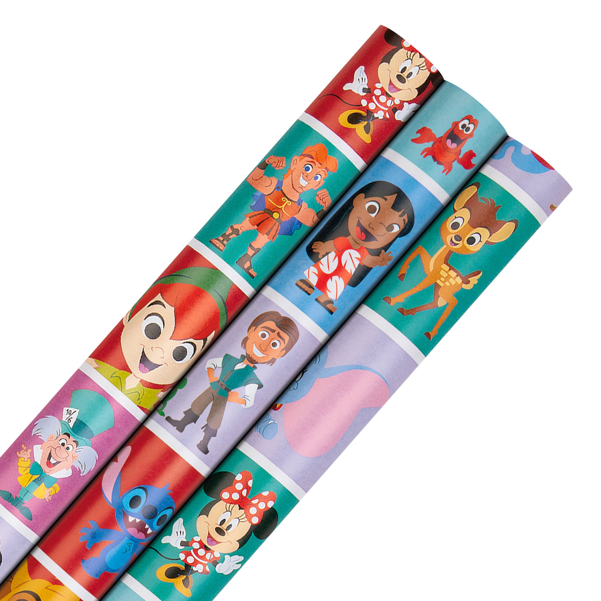 6M 3 Pack Disney Characters Wrapping Paper | Hallmark
