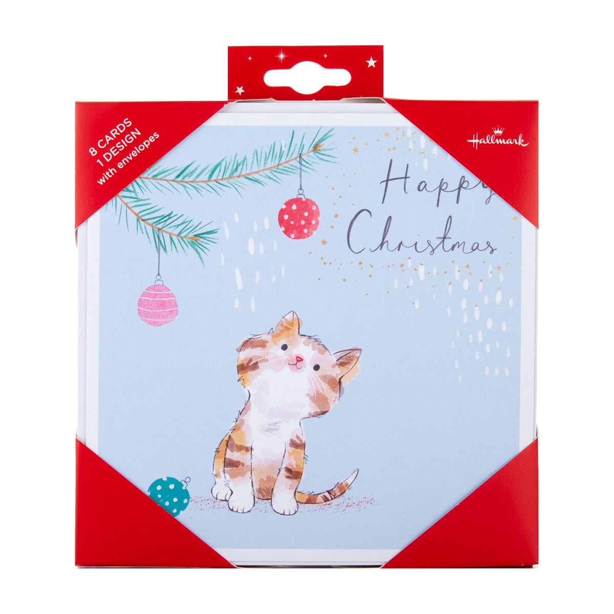 Pack of 8 Cute Cats Christmas Cards | Hallmark UK