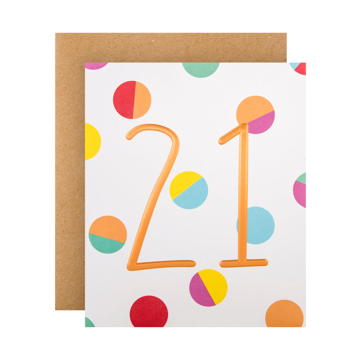 21st Birthday Card with Embossed Design | Hallmark UK