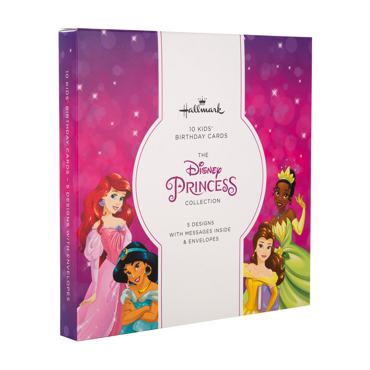 Kids Birthday Cards - Multipack of 10 in 5 Disney Princesses Designs ...