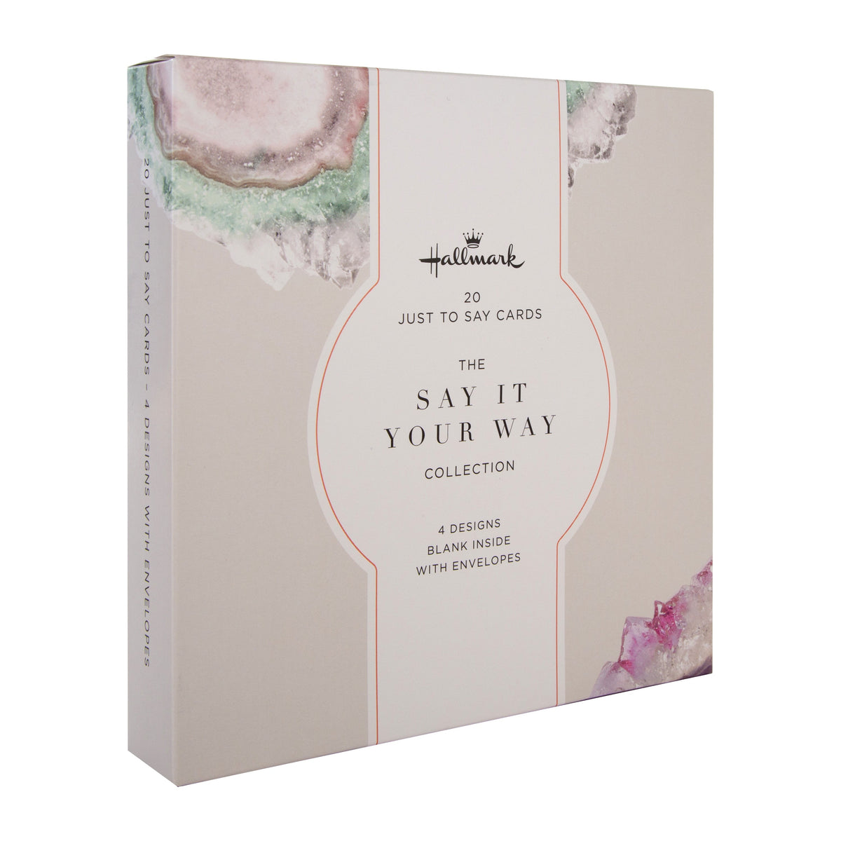 Just To Say' Cards - Multipack of 20 in 4 Geode Designs – Hallmark
