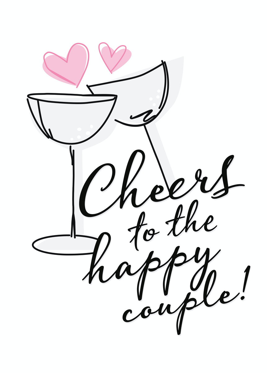 Personalised To The Happy Couple Card – Hallmark