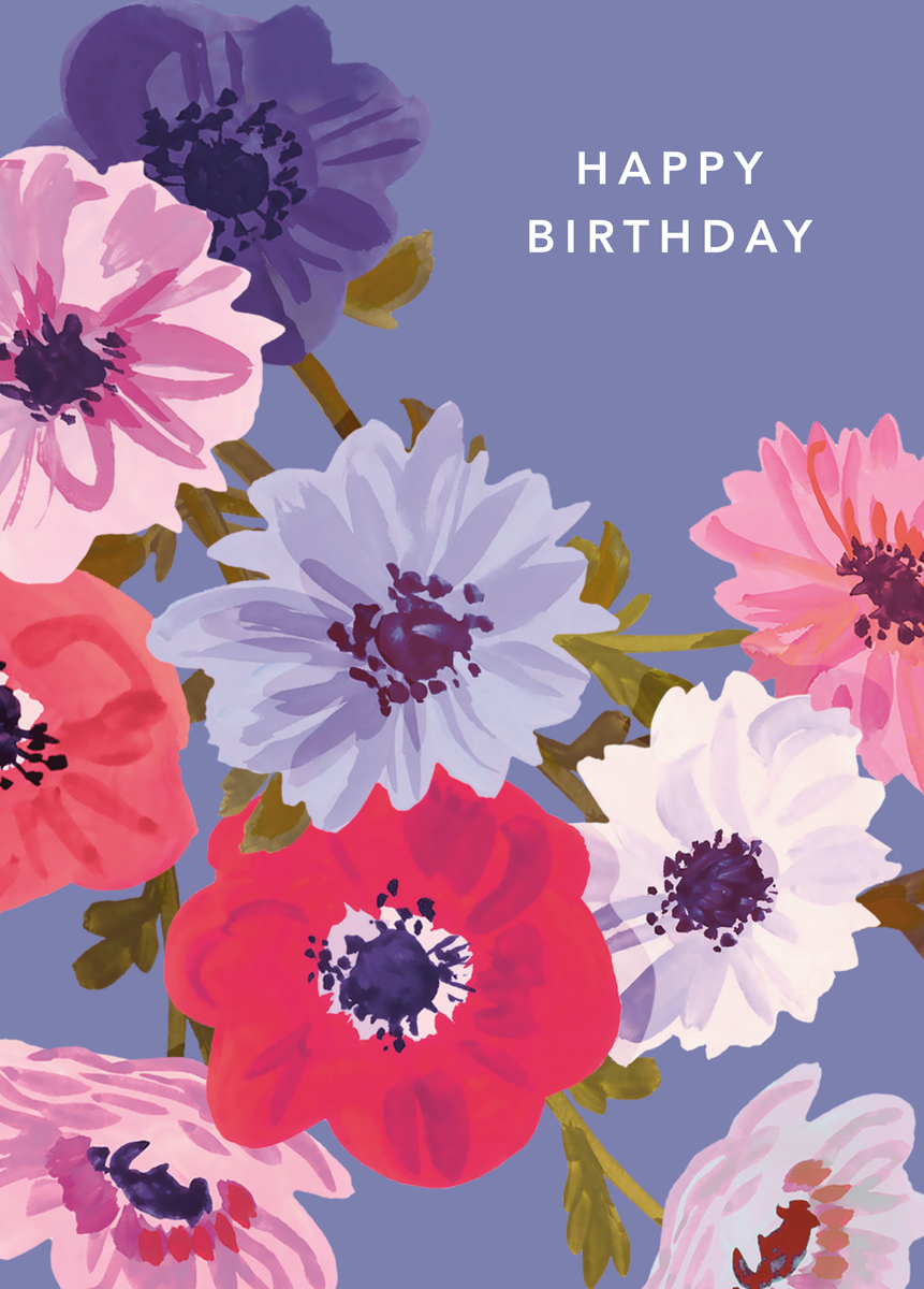 Personalised Flowers Birthday Card – Hallmark