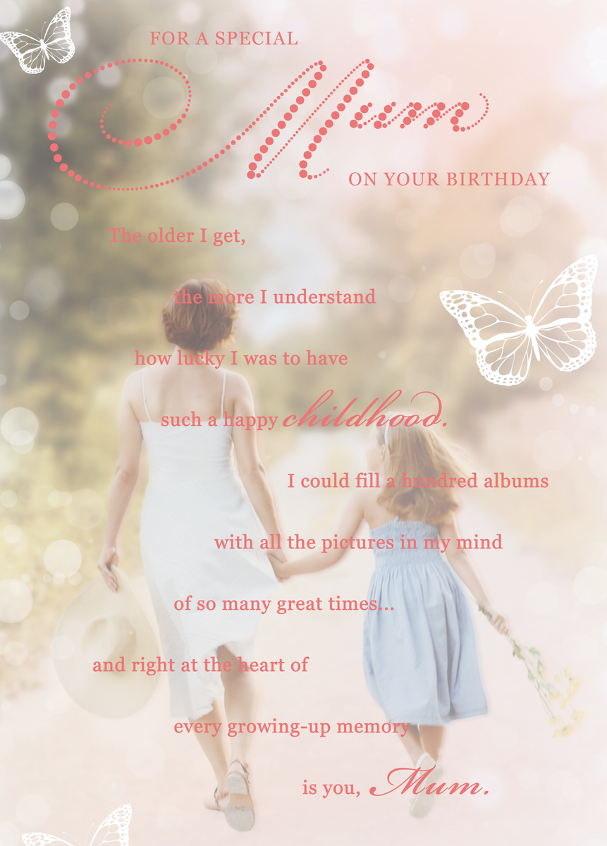 Personalised Verse Happy Birthday Mum Card – Hallmark