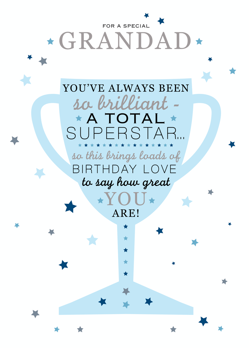 Personalised Trophy Card For Grandad – Hallmark