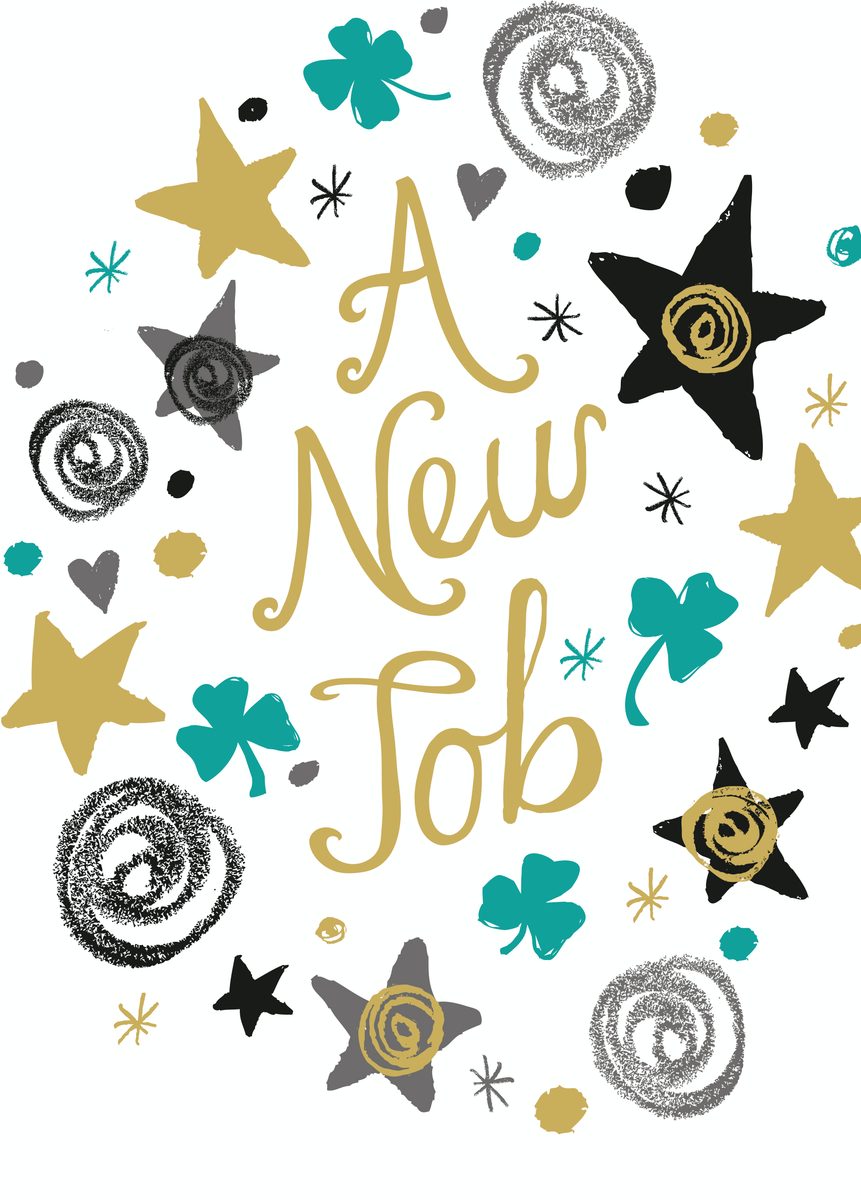 Personalised Stars New Job Card – Hallmark