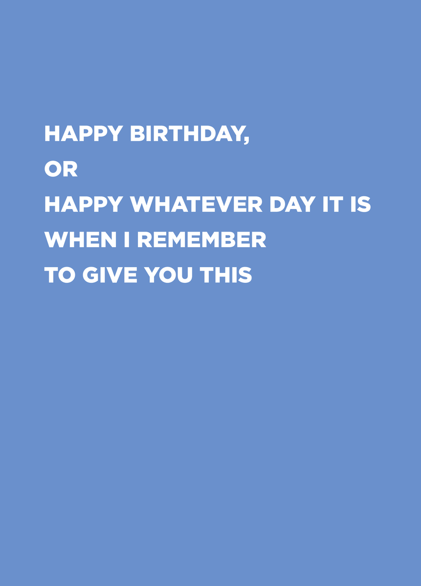 Personalised Whatever Day Birthday Card – Hallmark