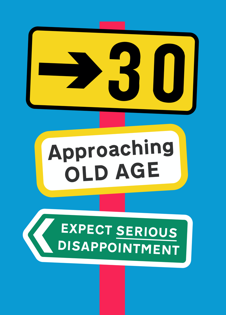 Personalised Funny Signs 30th Birthday Card – Hallmark