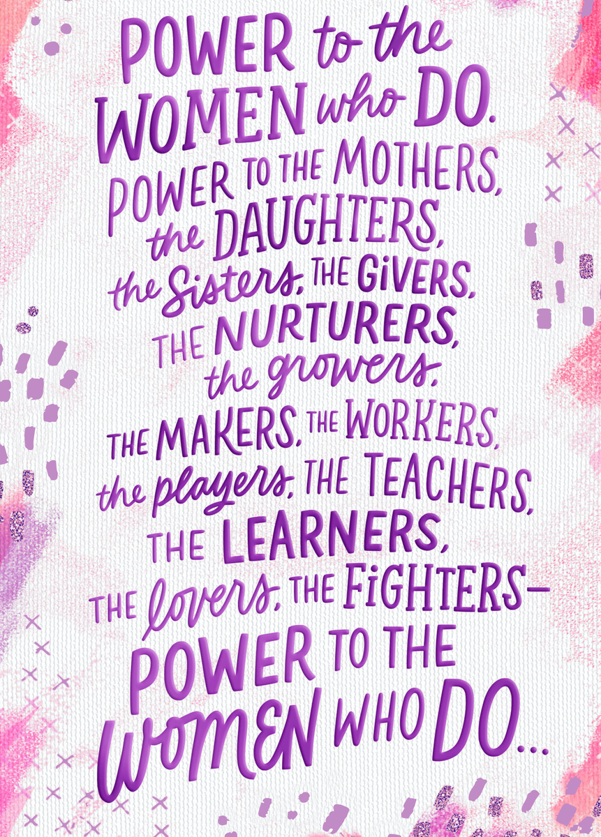 Personalised Female Power Encouragement Card – Hallmark