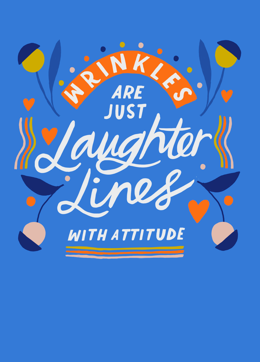 Personalised Contemporary Laughter Wrinkles Card – Hallmark