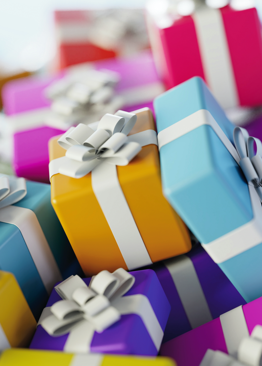 Personalised Colourful Parcels Card – Hallmark