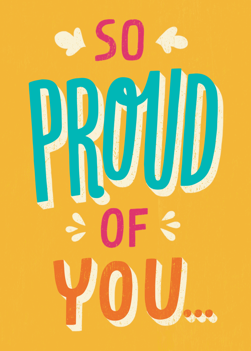 Personalised State Of Kind Proud Congratulations Card – Hallmark