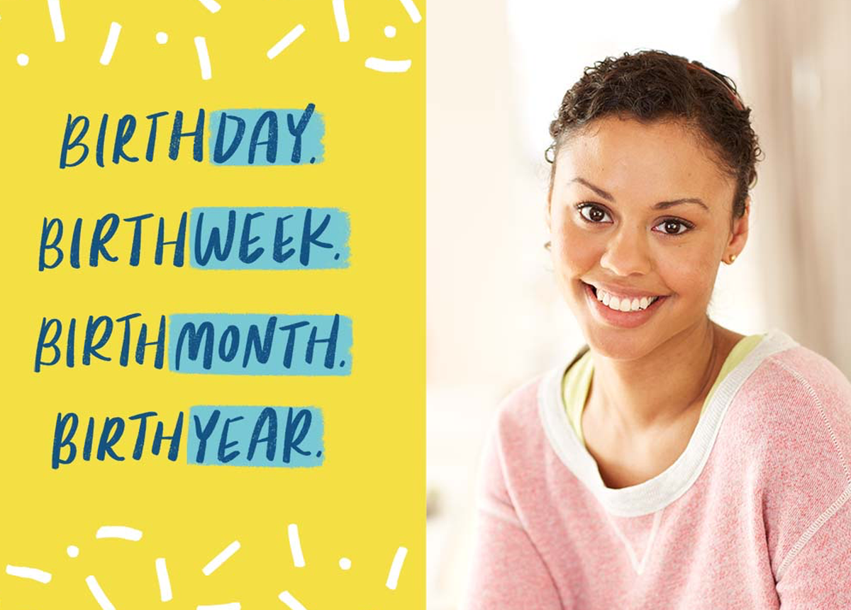 Personalised For Her Week Month Year Photo Birthday Card – Hallmark